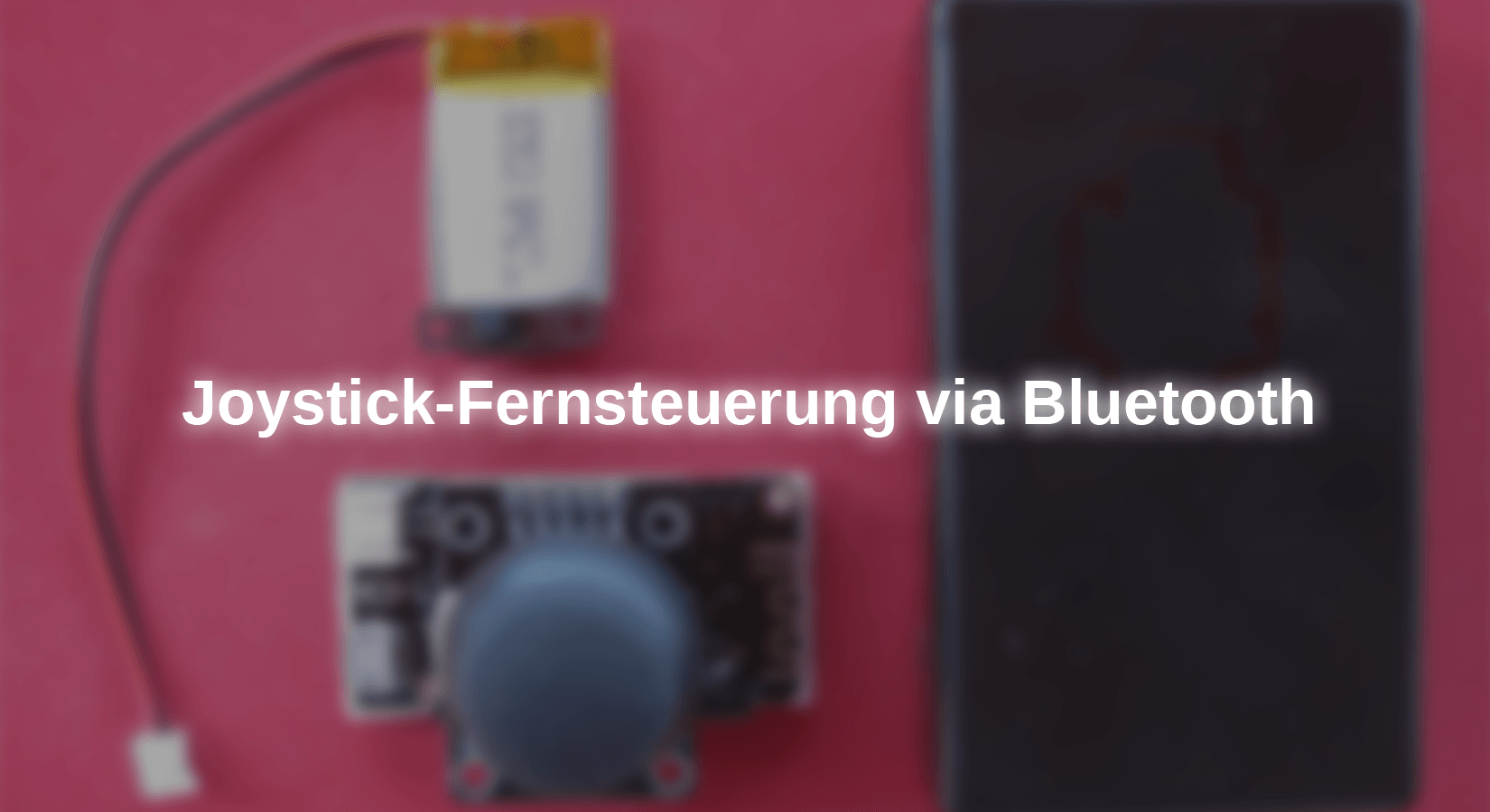 Joystick remote control via Bluetooth