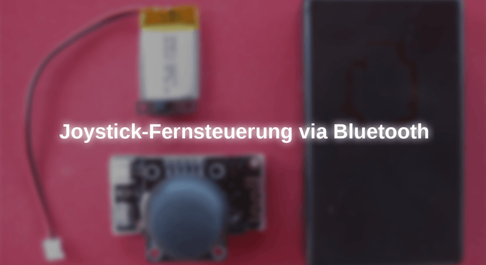 Joystick remote control via Bluetooth