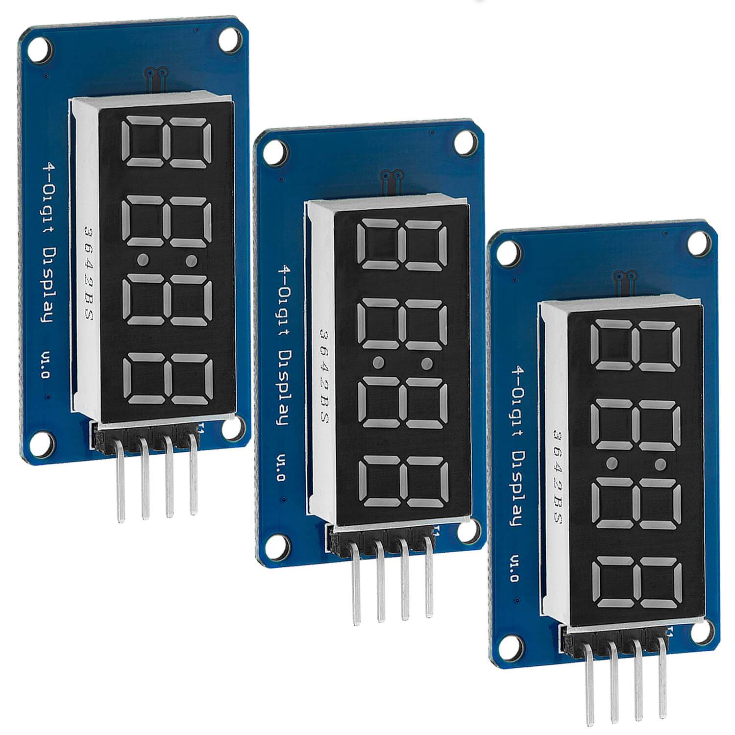 Display Module 7 Inch 4 Digit Display Board 7 Segment Display Module ...